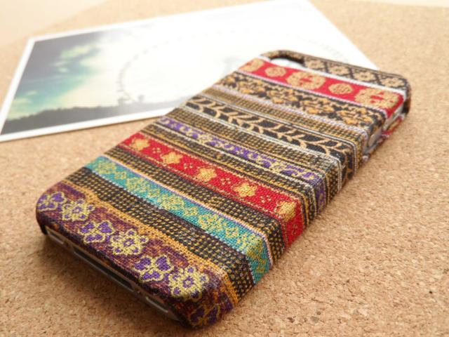 Handmade Tribal Stripe Pattern Fabric Phone Case on Luulla