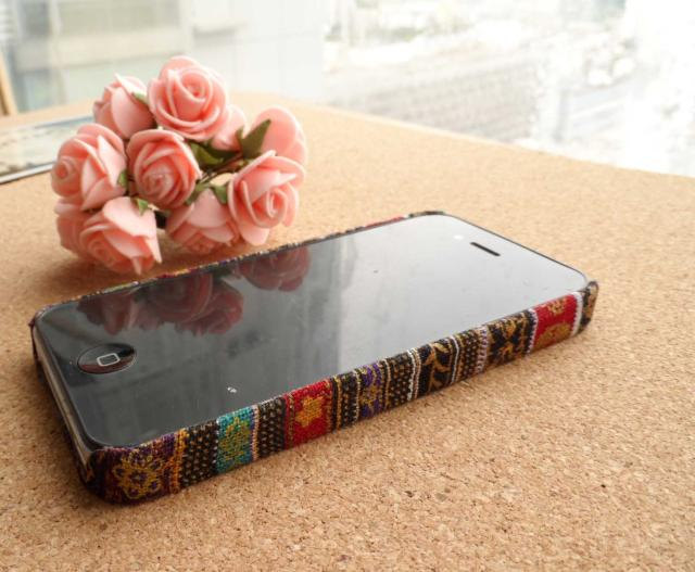Handmade Tribal Stripe Pattern Fabric Phone Case on Luulla