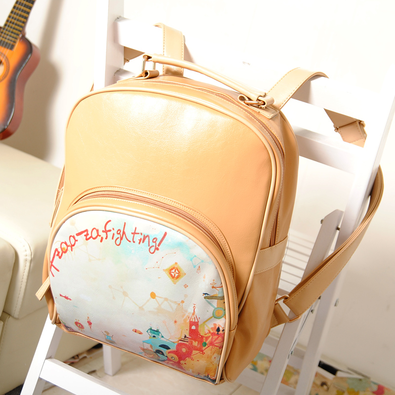 Vintage Cartoon Oil Painting Backpack on Luulla